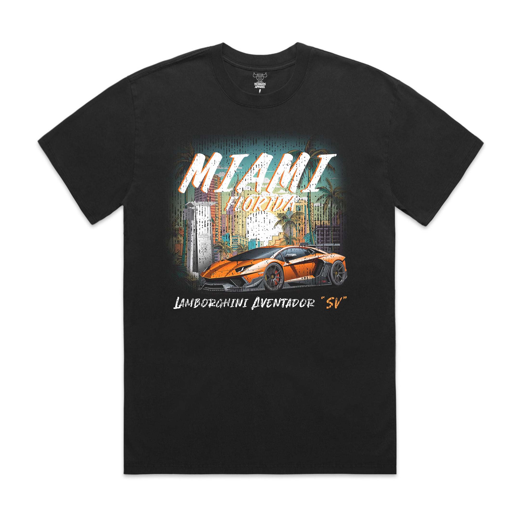 Miami SVJ Vintage Tee – Techbuds Apparel