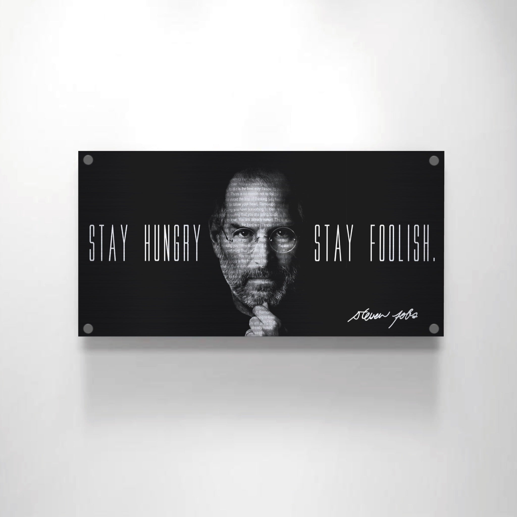 Stay Foolish Steve Jobs Wall Art – Techbuds Apparel